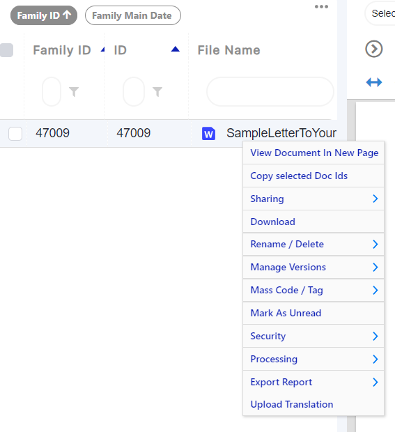 Room Documents List – quikdata
