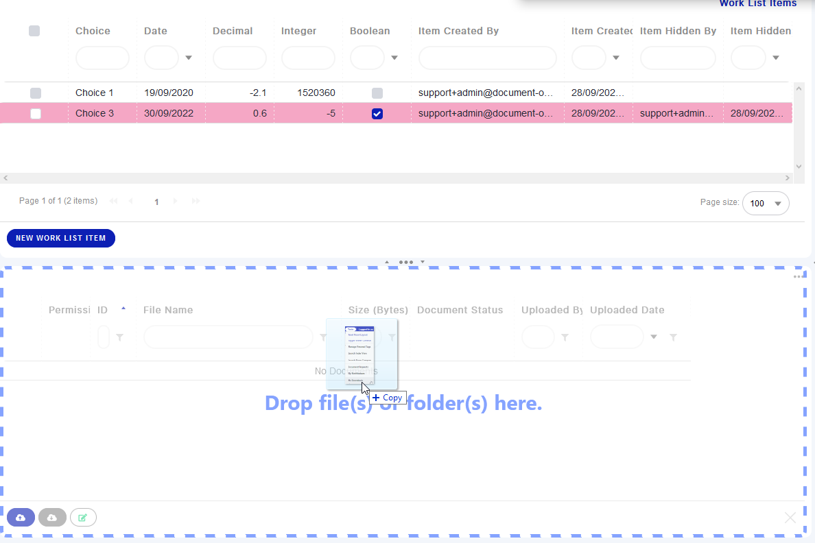 How can I upload Attachments to Work List Items? – quikdata