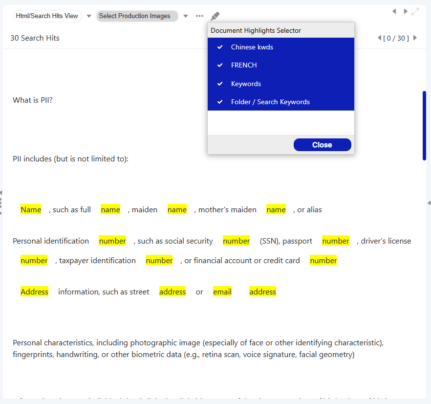 Managing Persistent Highlight Sets – quikdata