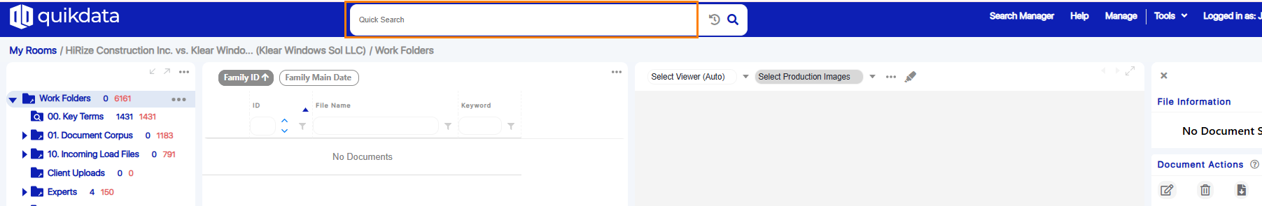 Quick Search – quikdata