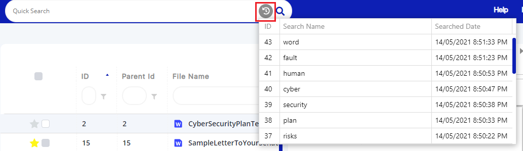 Saved Searches – quikdata