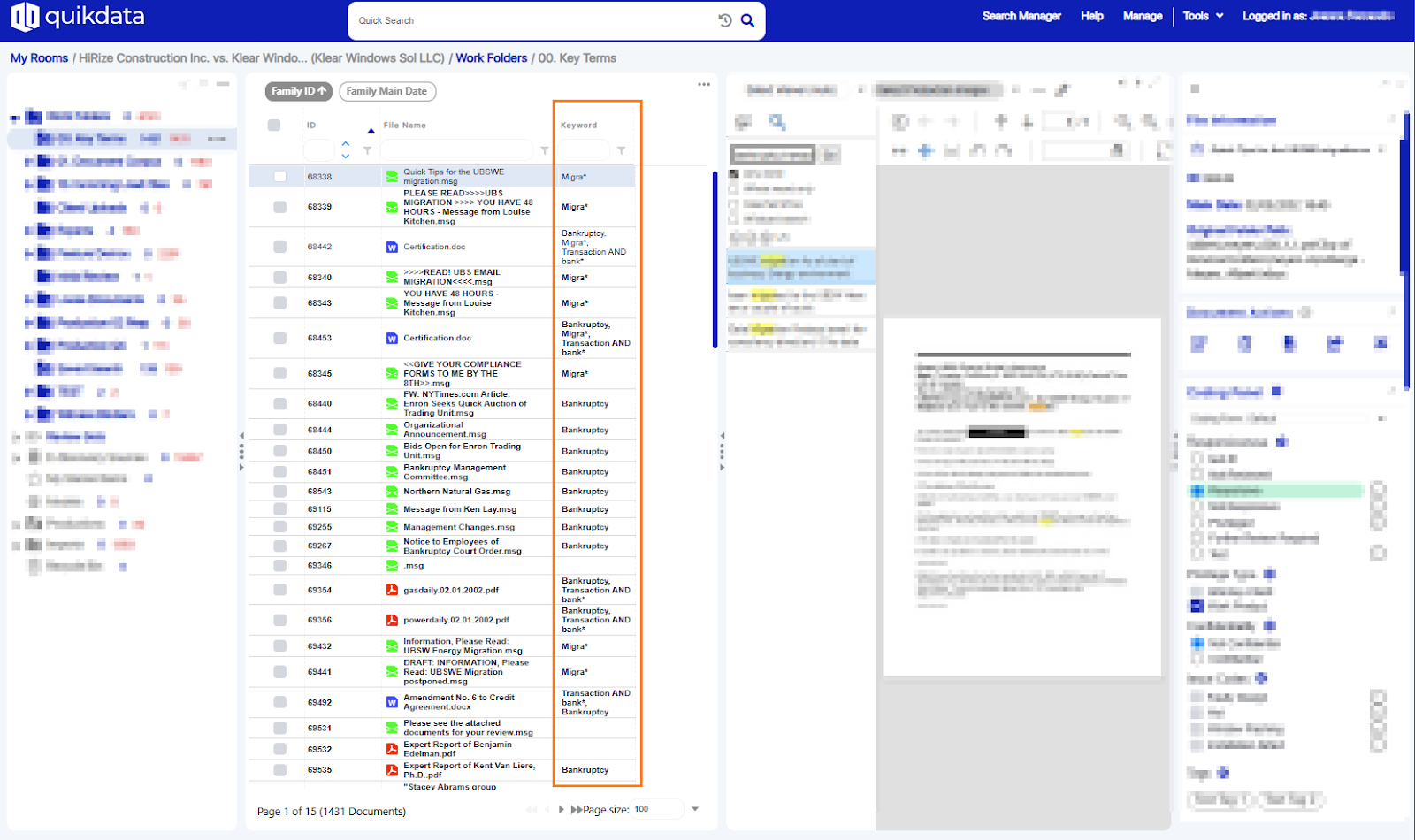 Saved Searches – quikdata