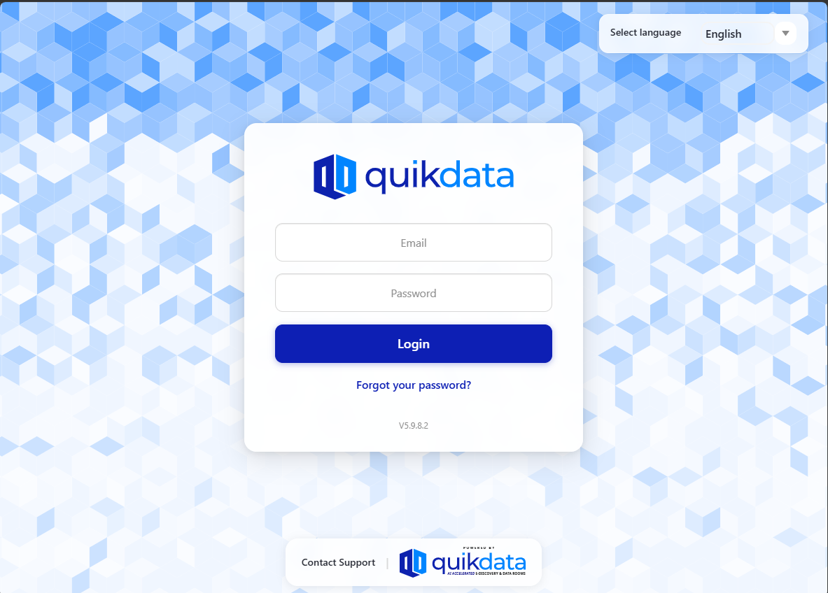 Login & Session Management – quikdata