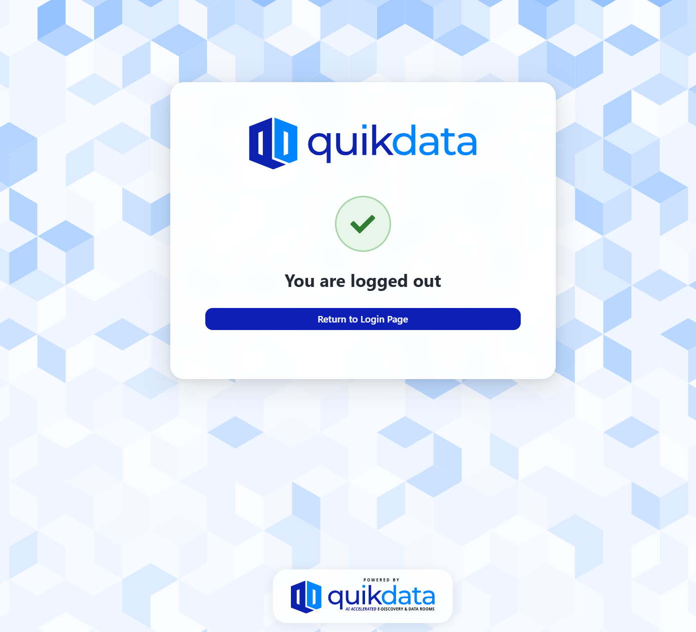 Login & Session Management – quikdata
